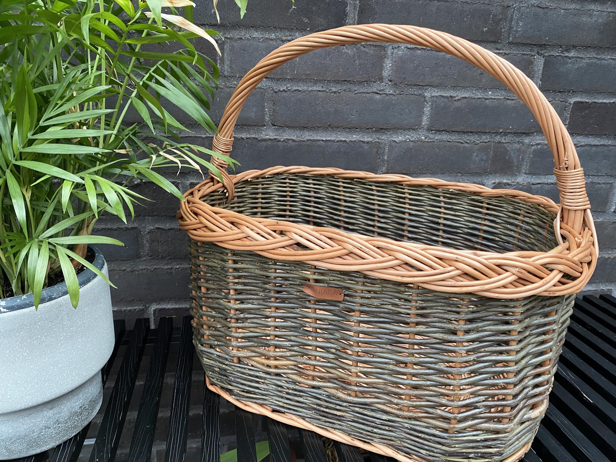 Store Kurve i naturflet - 43 cm